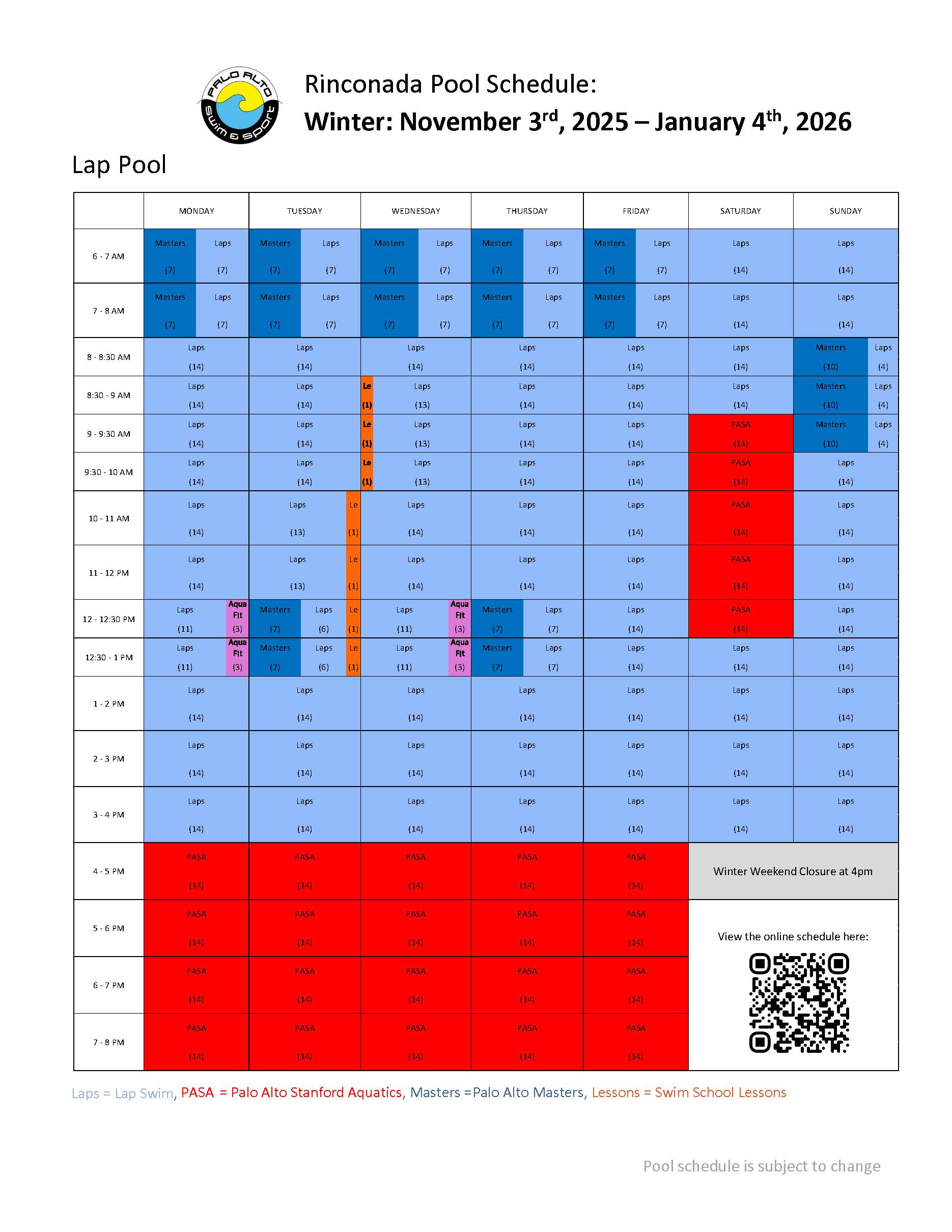 Rinconada Schedule Winter 2025_Page_1 - Palo Alto Swim